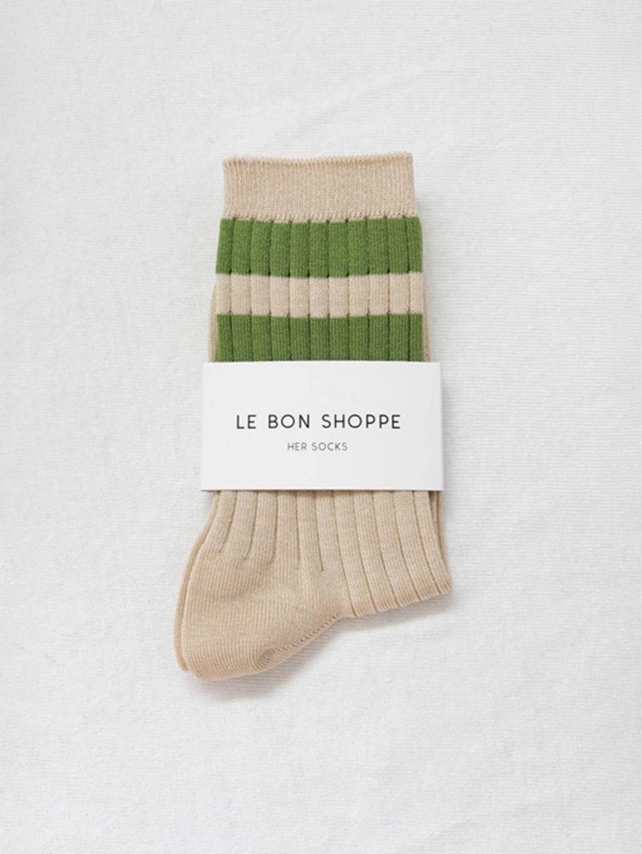 LE BON SHOPPE | Her Varsity Socks - Guacamole | Over the Rainbow Canada