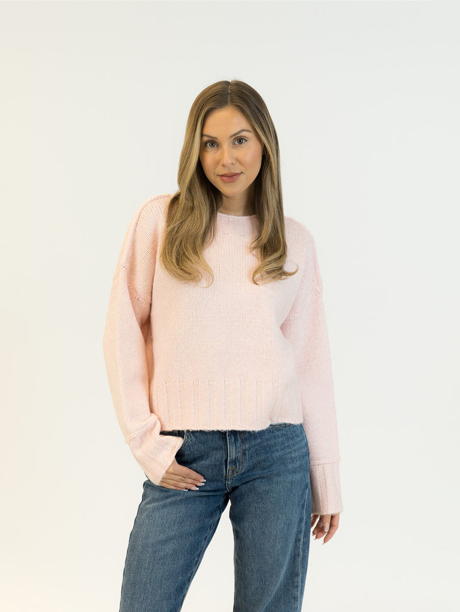 Timmy Crewneck Pullover - Pink Tulle – Over the Rainbow