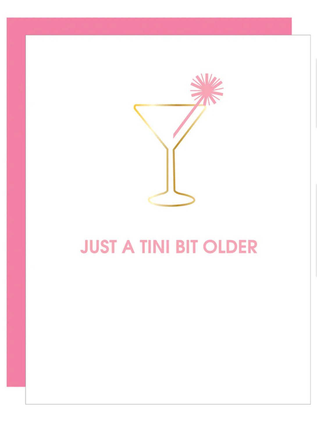 CHEZ GAGNÉ | Just a Tini Bit Older Paper Clip Letterpress Card | Over ...