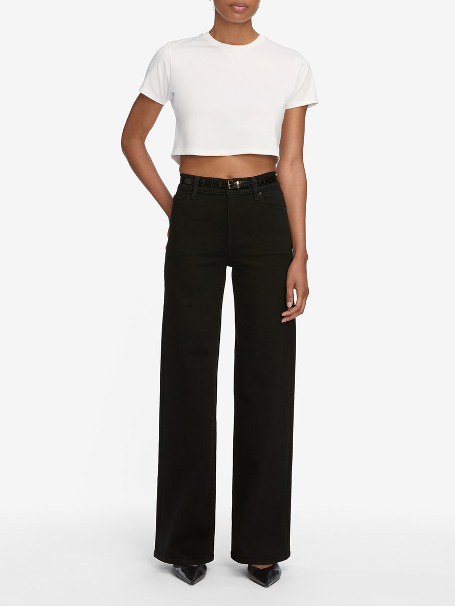 FRAME | Le Slim Palazzo - Black | Over the Rainbow Canada