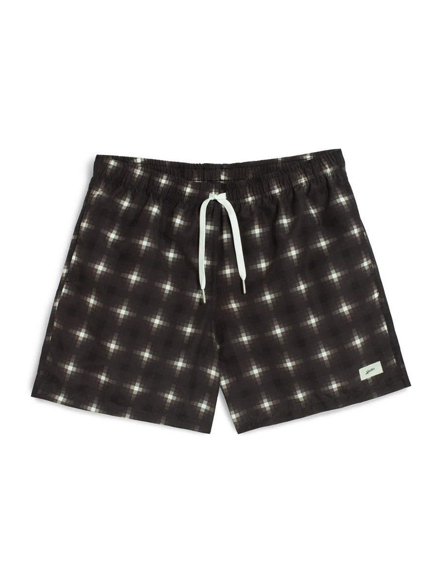 BATHER | Swim Trunk - Onyx Digi Plaid | Over The Rainbow Canada – Over ...