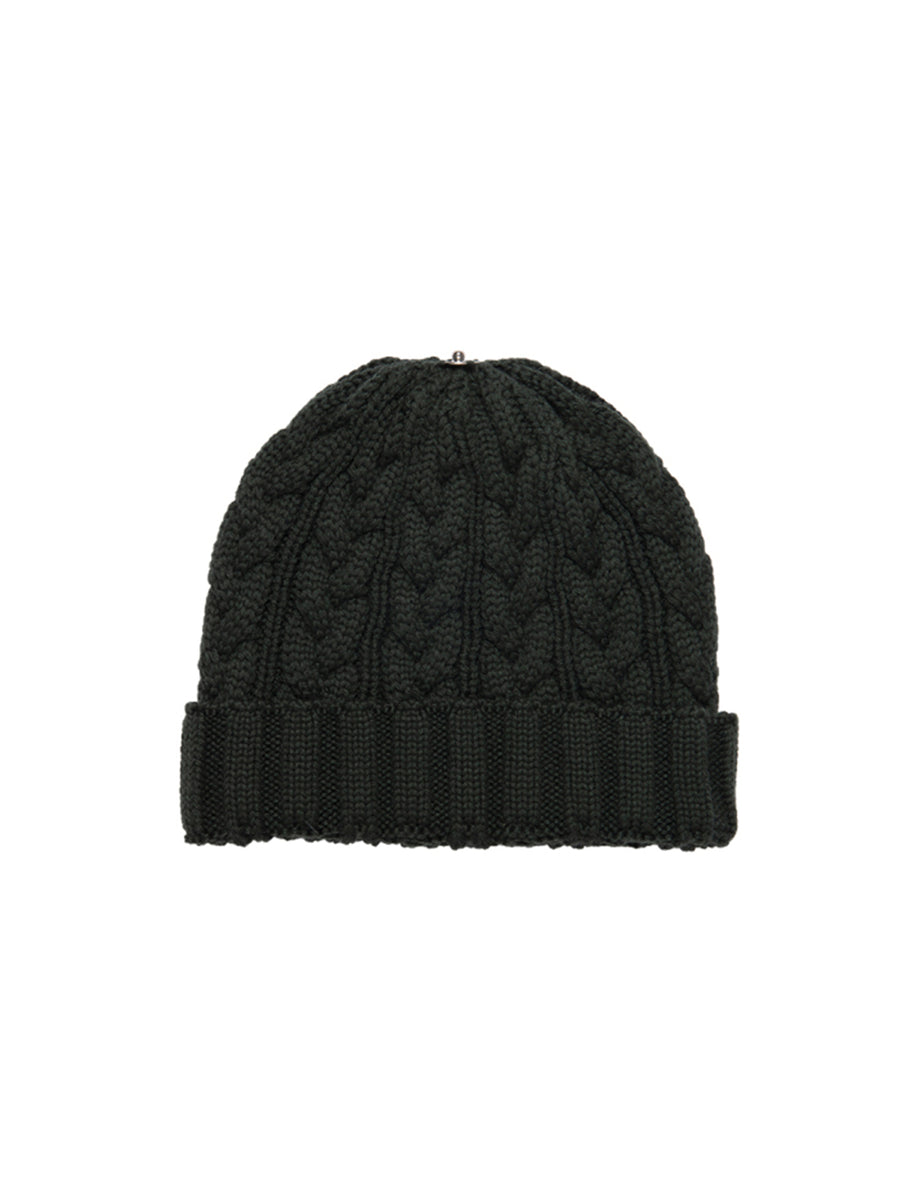 LINDO F | Charlie Cable Knit Hat - Hunter Green | Over The Rainbow ...